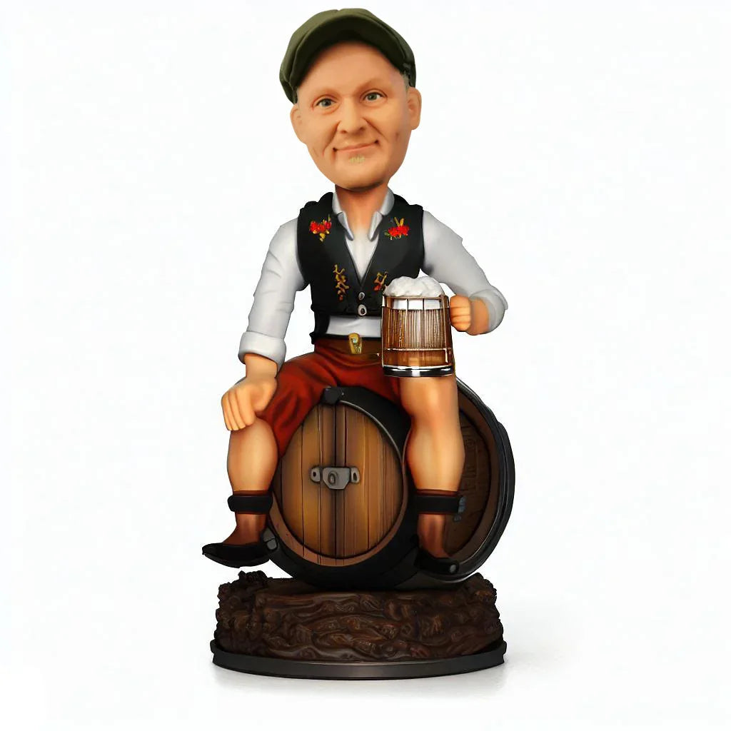 Oktoberfest drinking beer a man series 2 custom bobblehead doll ...