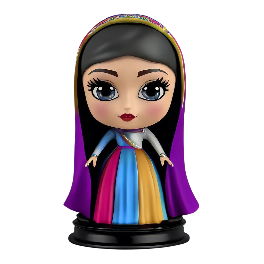 Face cartoon series Arabian costume ladies custom bobblehead doll Arab ...