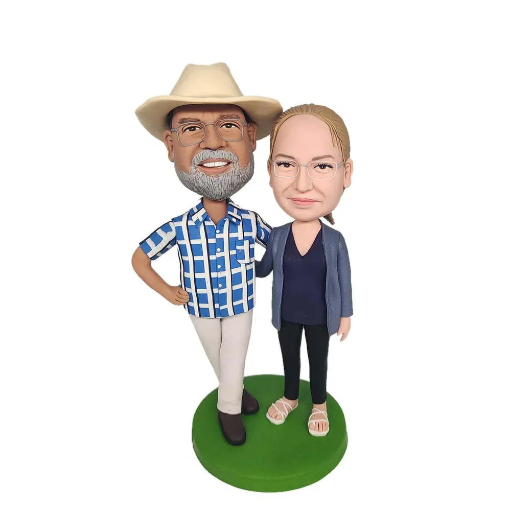 Holiday leisure double Custom Bobblehead – Mydedor Bobblehead and ...